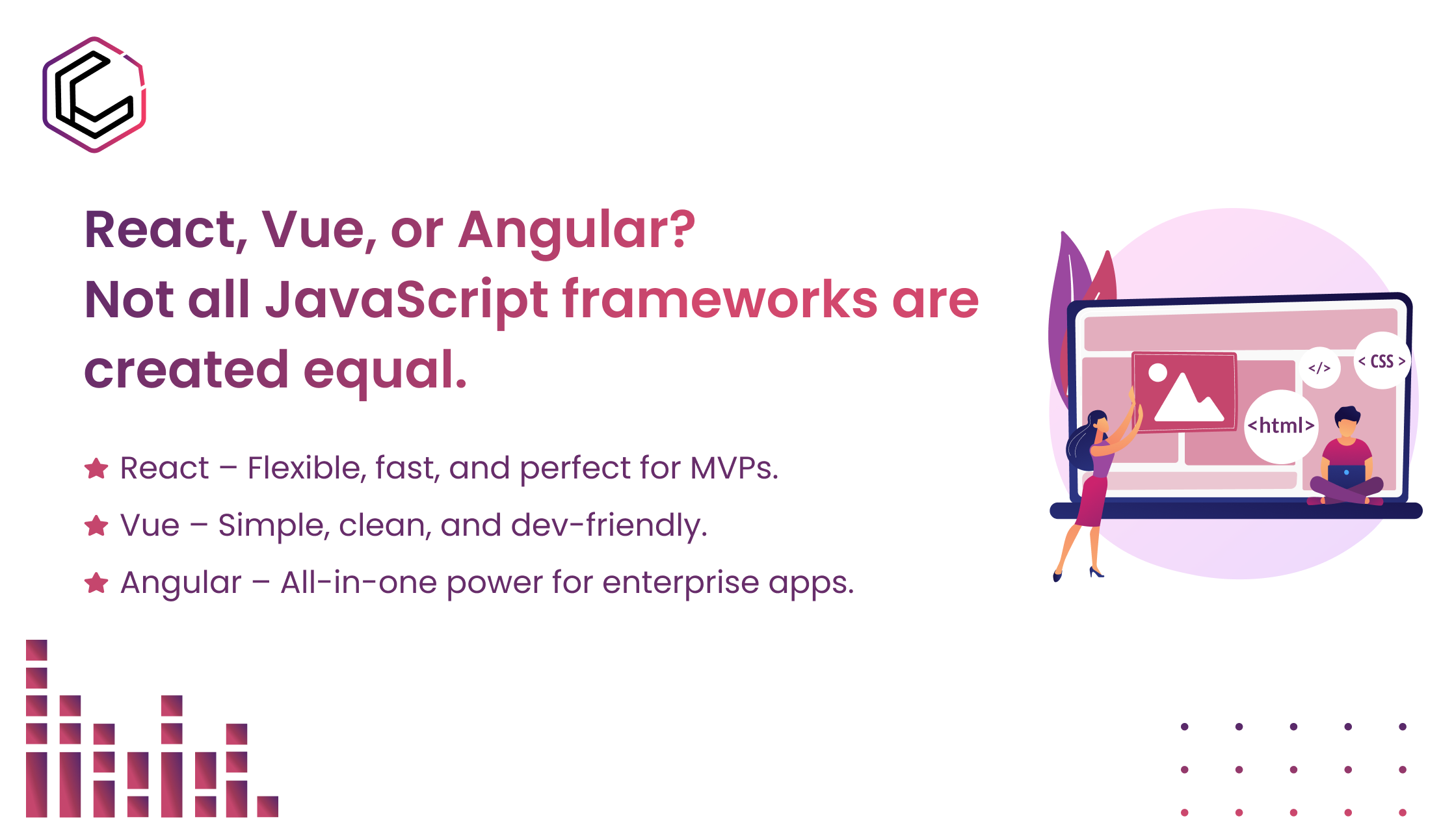 React vs Vue vs Angular: Best Javascript Framework